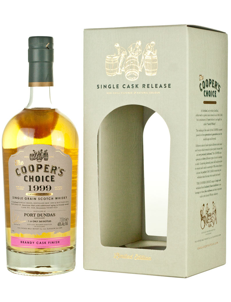 Port Dundas 17 Year Old 1999 Coopers Choice Brandy Cask - The Whisky Barrel